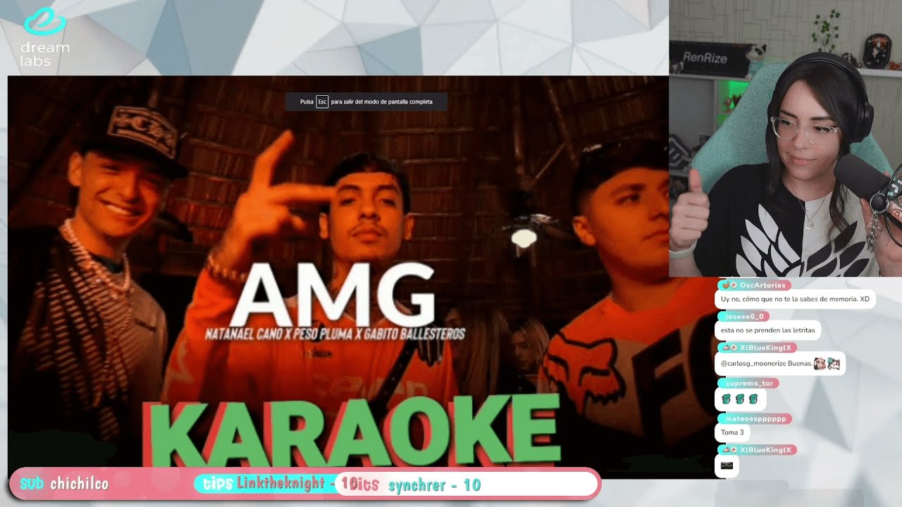 RENRIZE CANTA AMG - KARAOKE - YouTube