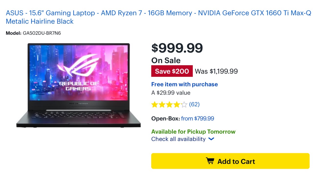 ASUS - GA502D - Zephyrus G Unboxing - YouTube