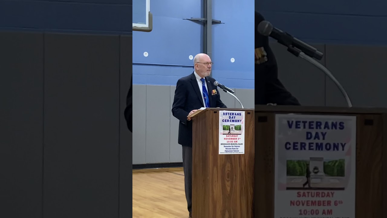 Veterans Day Ceremony 2022 - Dave Tatum - YouTube
