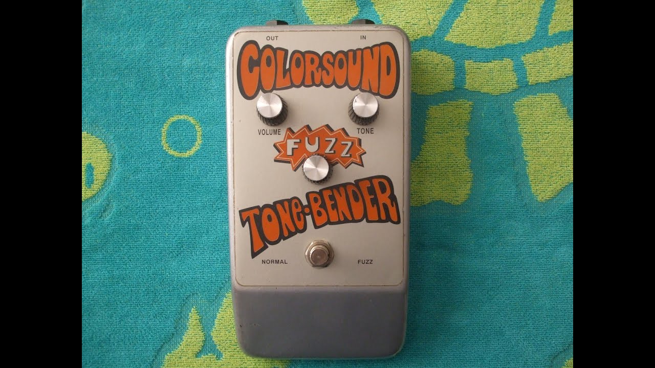 Curtis Reid COLORSOUND TONE BENDER dick denny op amp sola sound macari ...