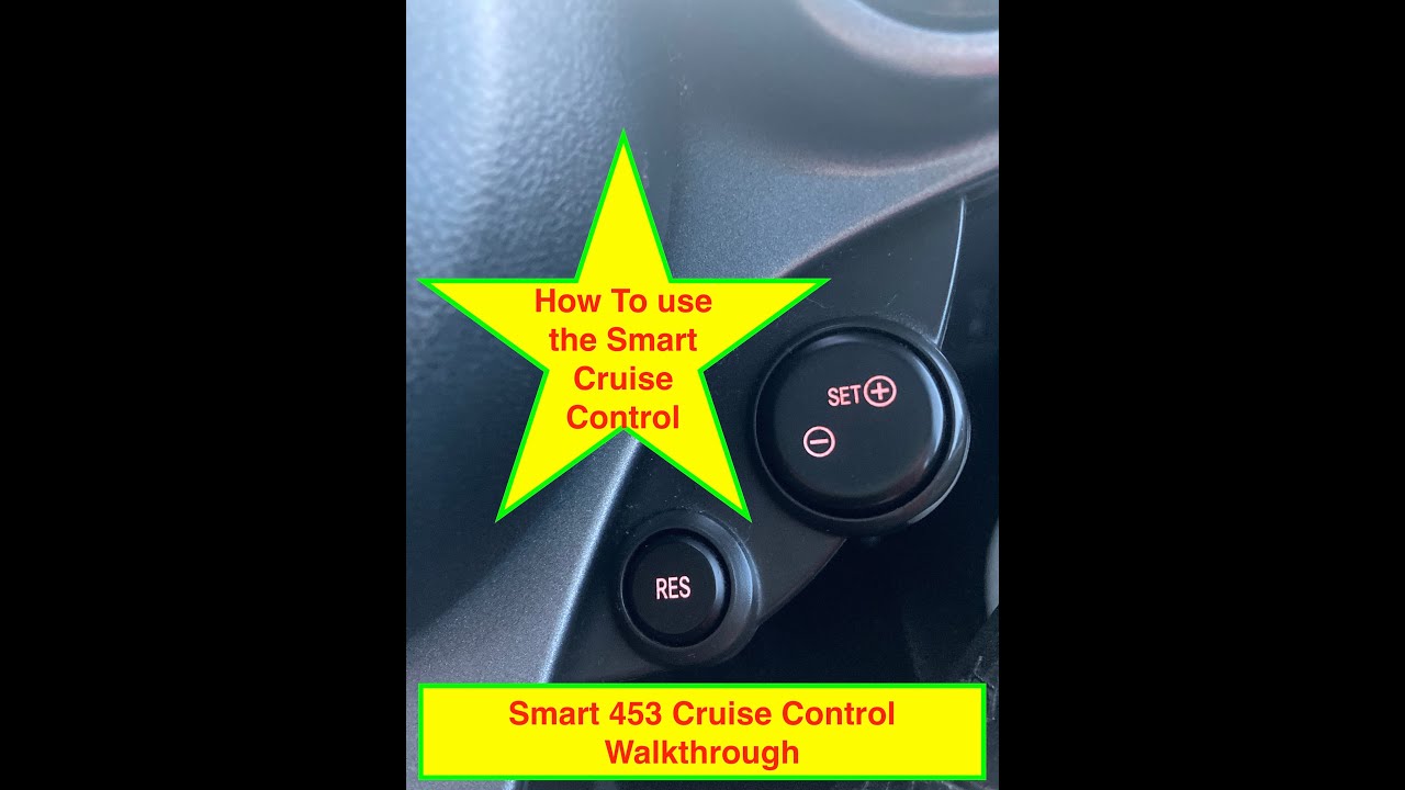 How To Use a 2015 Smart Car Cruise Control - YouTube