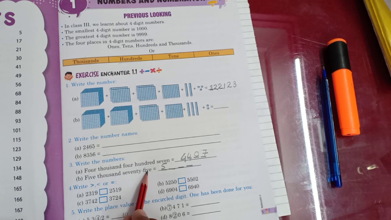 Class 4 maths chapter1 Numbers And Numeration YouTube Class 4 maths chapter1 Numbers And Numeration YouTube