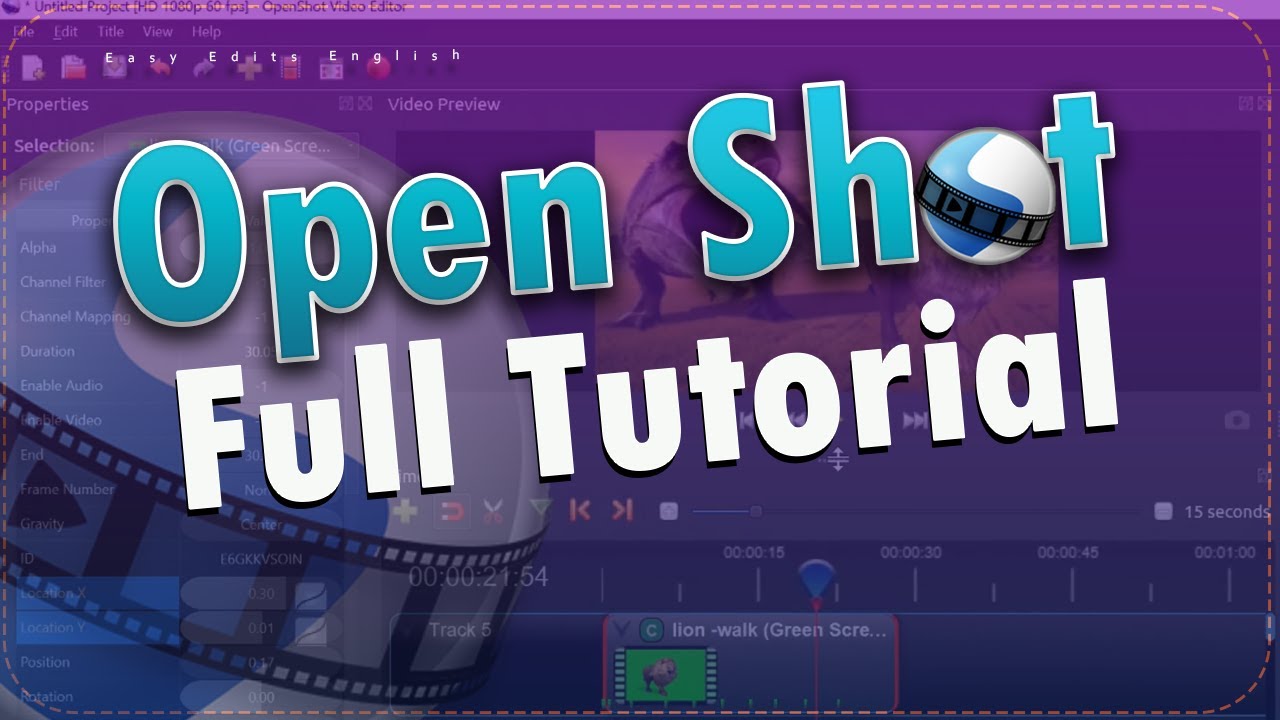 Openshot Video editor Full tutorial Learn everything in one video Video ...