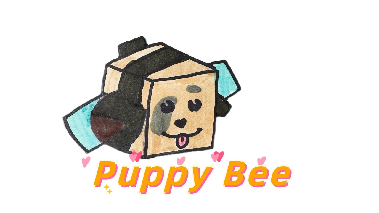 How to draw Puppy Bee | Bee Swarm Simulator Roblox #drawing - YouTube