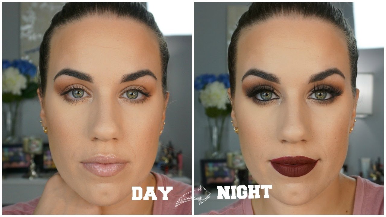 Day to Night Transformation Makeup Tutorial I Megan Courser - YouTube