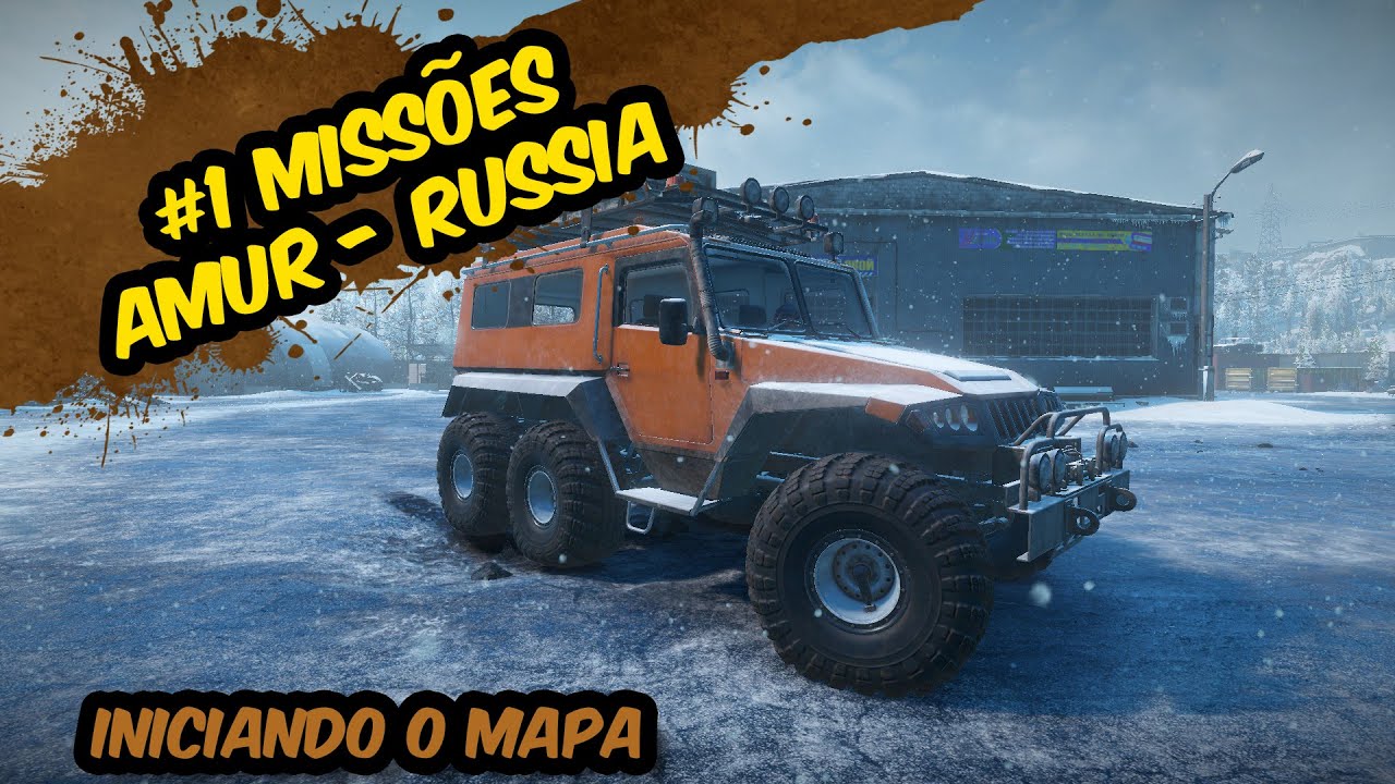 Começando as missões em Amur - Snowrunner - ZiKS 605R - MAZ 537 - YouTube