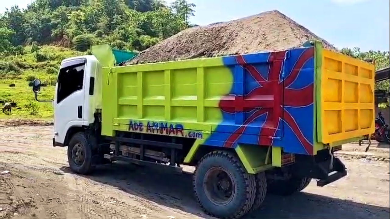 Truk Pasir, MOBIL TRUK Pengangkut Pasir BONGKAR BERSAMA Muatan FULL BAK ...