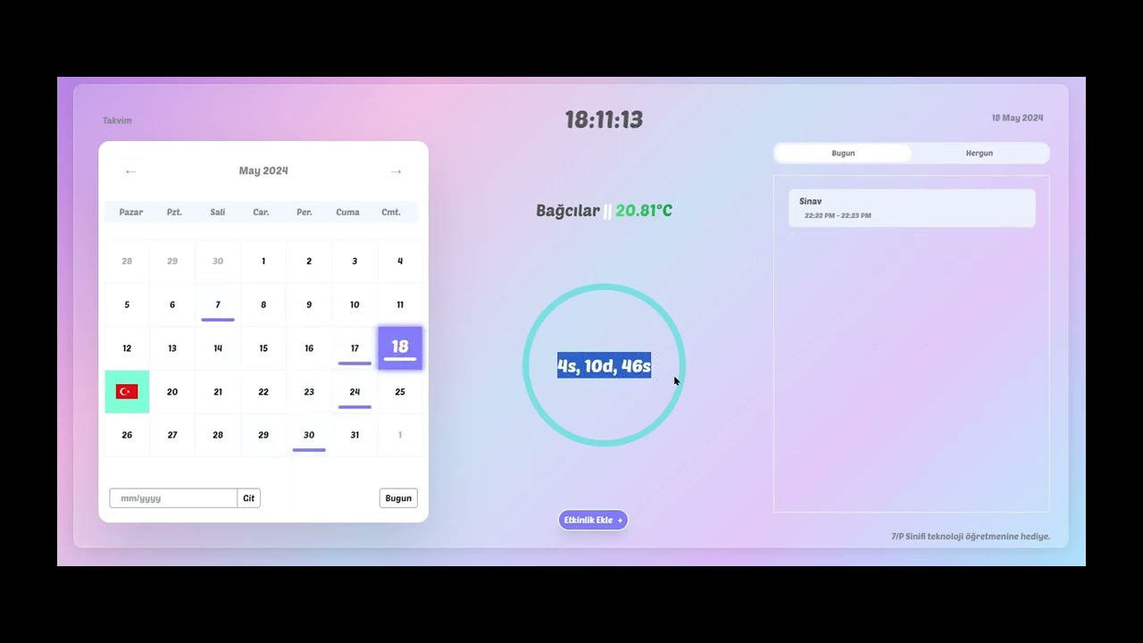 تم اطلاق مشروع جديد - المشروع الخامس MyCalendar - YouTube