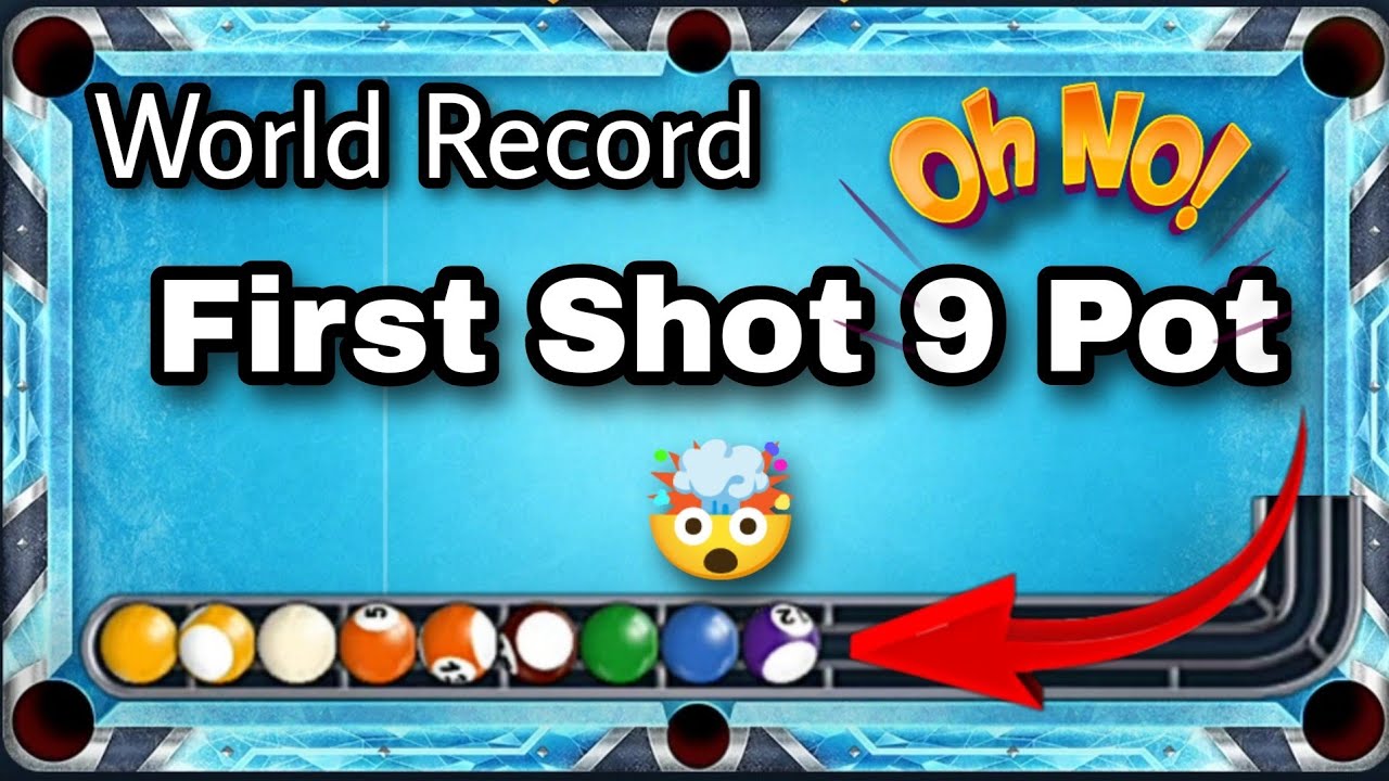 {World Record} First Shot 9 Ball Pot ! Slippery Ice Tournament 8 Ball ...