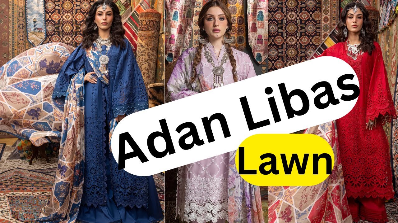 Adan Libas Luxury Lawn Collection 2024 | Summer Dresses - YouTube
