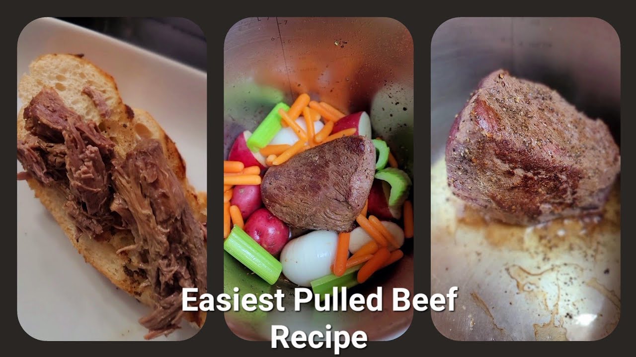 Easiest Pulled Beef Recipe in an Instant Pot - YouTube