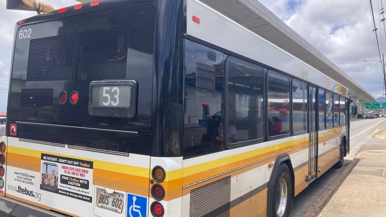 Honolulu TheBus Route 53 Pearl City, Bus 602 (Part 2) (Uncommon) - YouTube
