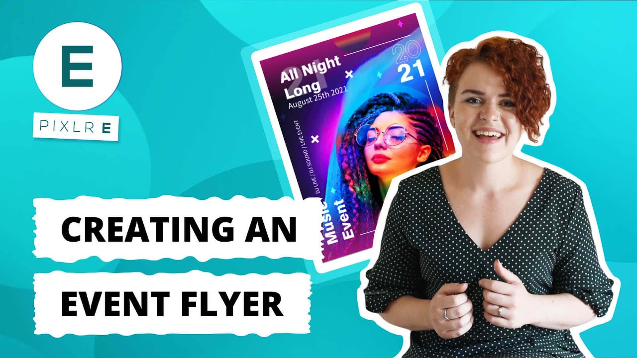 Pixlr E - How to Create an Event Flyer - YouTube