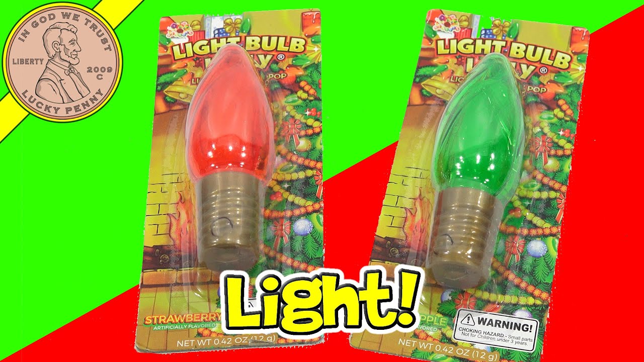 Reviewing The Christmas Light Bulb Lolly Light Up Candy Pop Dispenser ...