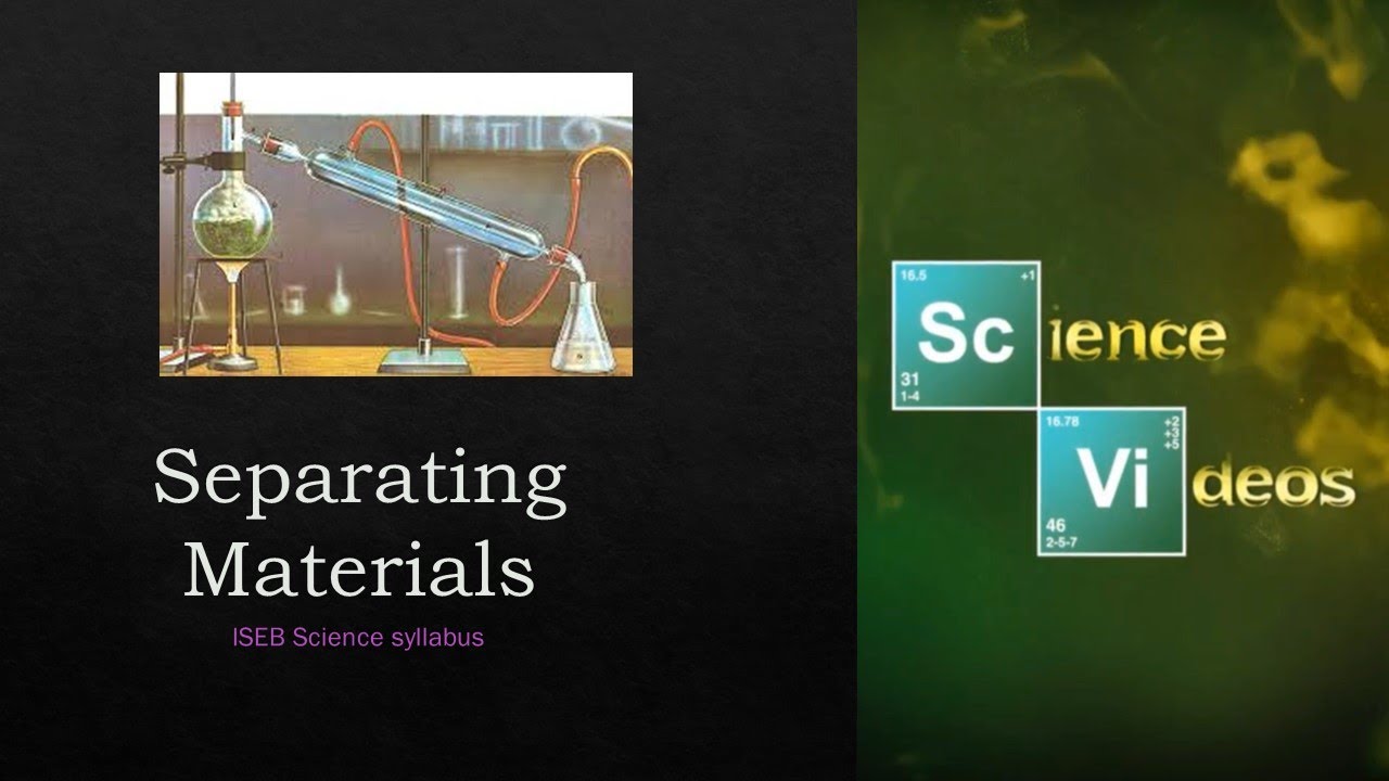 KS3, Science, Chemistry; Lesson 3; Separating Materials - YouTube