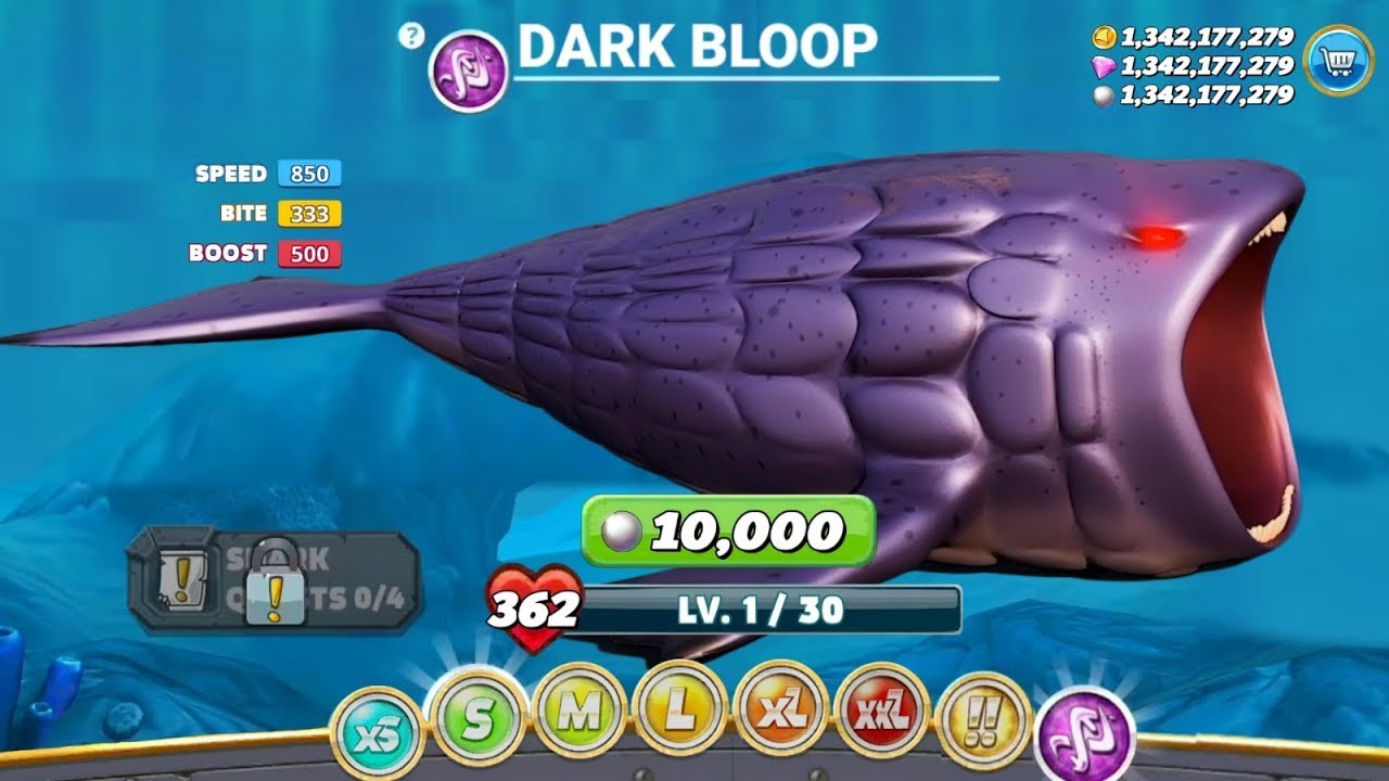 New Dark Bloop Coming Soon Update - All 47 Sharks Unlocked - Hungry ...
