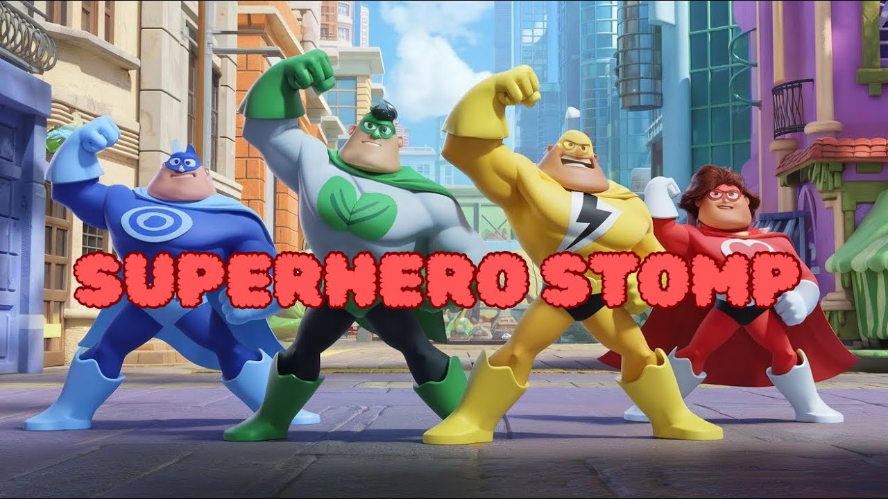 Superhero Stomp 🦸‍♂️ | Fun Dance Song for Kids | Action-Packed ...
