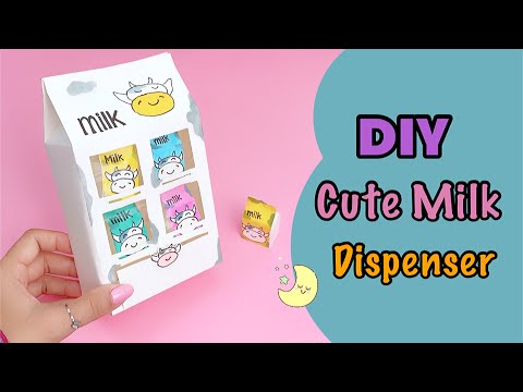 DIY Cute Paper Milk Dispenser / Paper Milk Box / Paper Craft Ideas ...