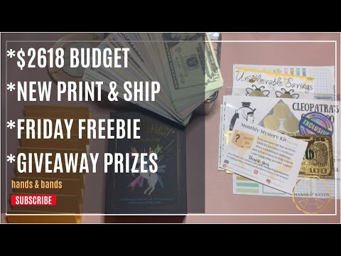 $2618 Budget || New Print & Ship Option || Giveaway Prizes || Freebie ...