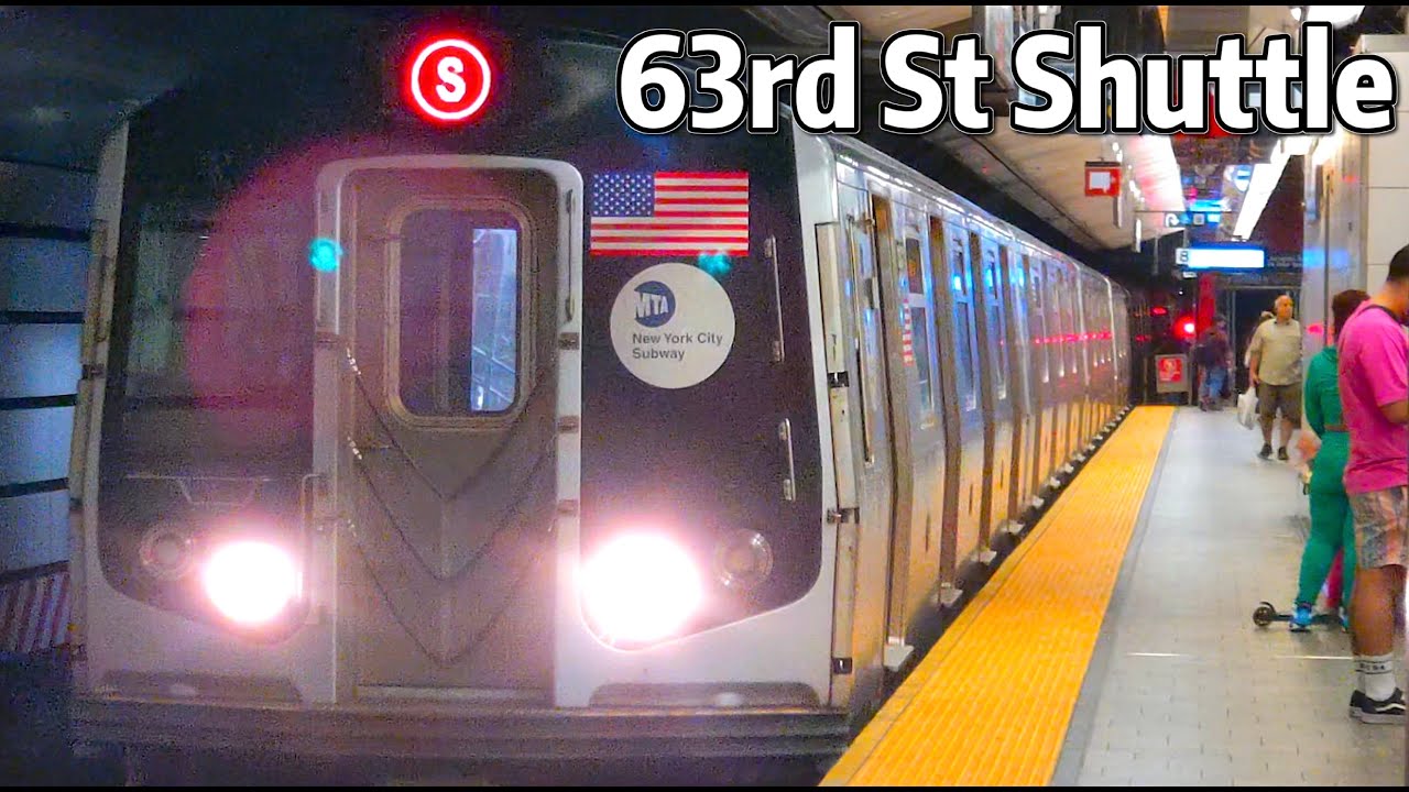 ⁴ᴷ⁶⁰ Exploring the 63rd St Shuttle Train (2023) - YouTube