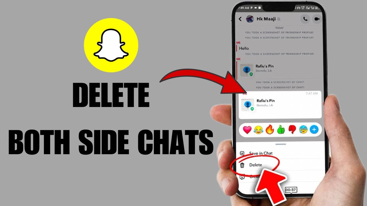 How to Delete SnapChat Messages From Both Sides | SnapChat 2025 - YouTube