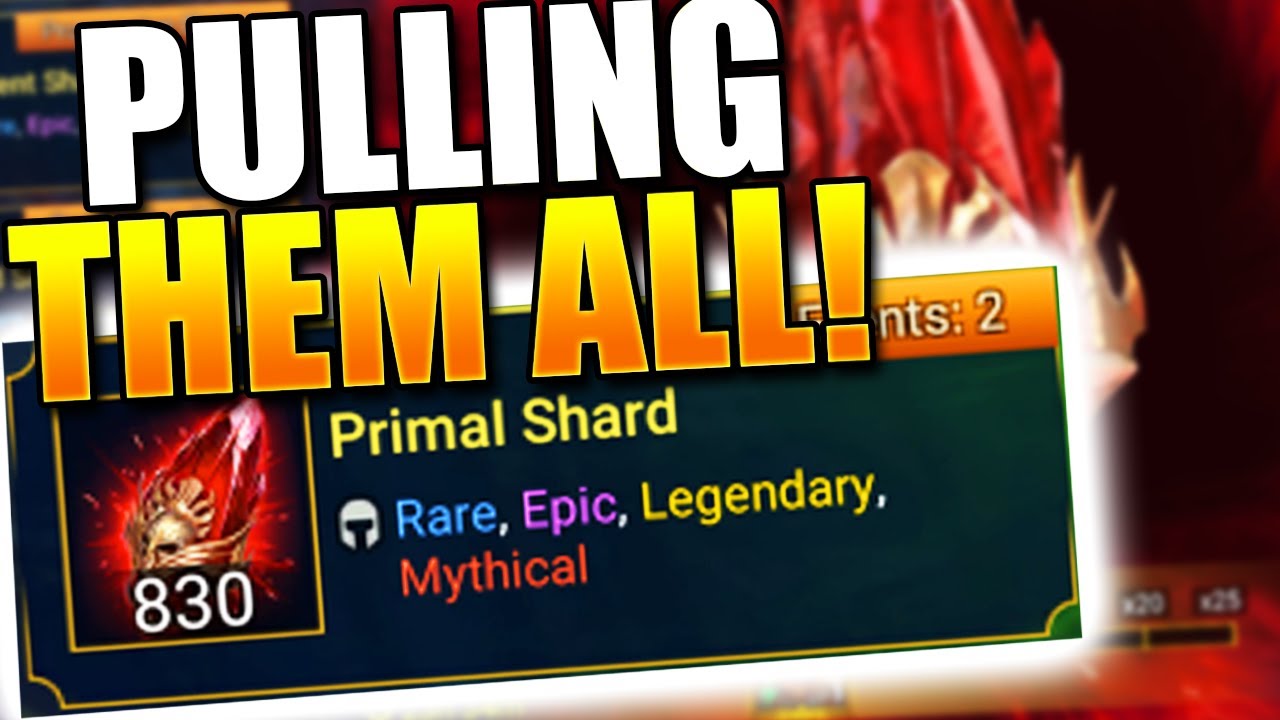 🔴 OVER $4000 IN PRIMAL SHARDS! | Raid: Shadow Legends - YouTube