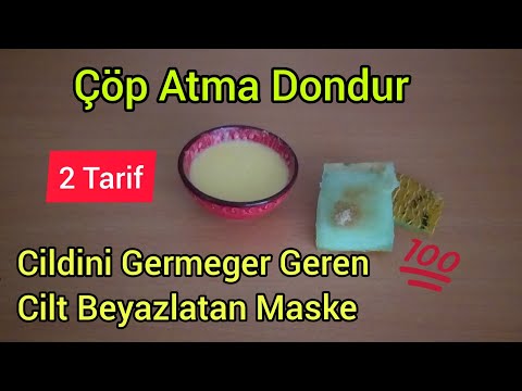ÇÖPE ATMA DONDUR CİLDİNİ GERMEGER GEREN KAVUN MASKESİ CİLT BEYAZLATMA KAHVERENGİ LEKELER ANTİ-AGİNG