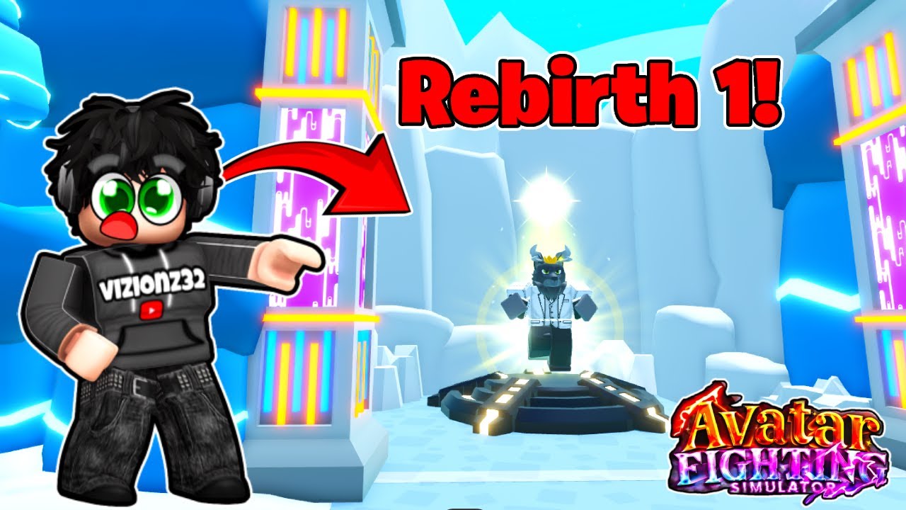 I Rebirthed for the FIRST TIME in Avatar Fighting Simulator! | (Roblox ...