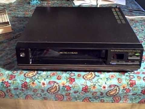 GE (General Electric) VHS VCR Model VG-7720 - YouTube