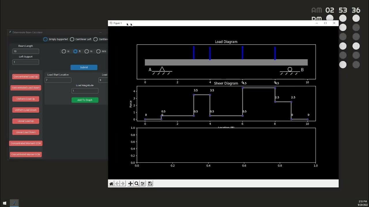 Beam Calculator Demo (Engineering Beam Calculator in Python with tkinter and matplotlib) - YouTube