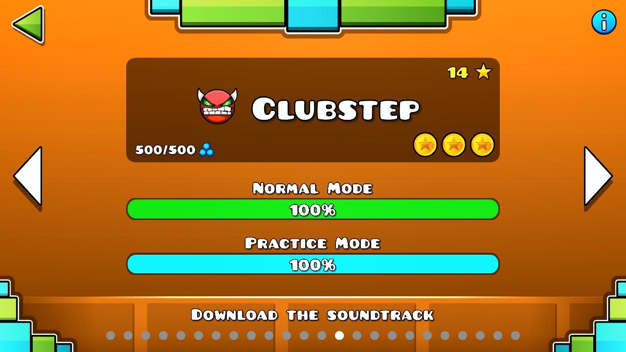 "Clubstep" (Main level #14) - 100% complete (All coins) - Geometry Dash ...