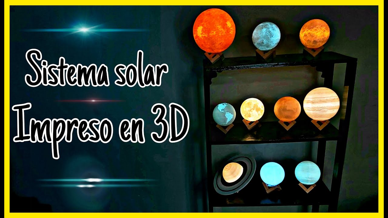 🌎LITOFANIAS🌍 |🪐¿Cómo Imprimir un SISTEMA SOLAR ?🌑 🌕 [Lámpara litofania ...