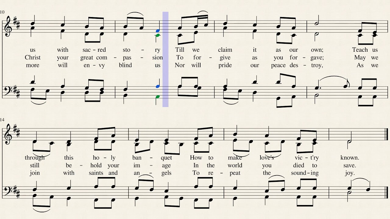 As We Gather At Your Table (Tenor) - YouTube