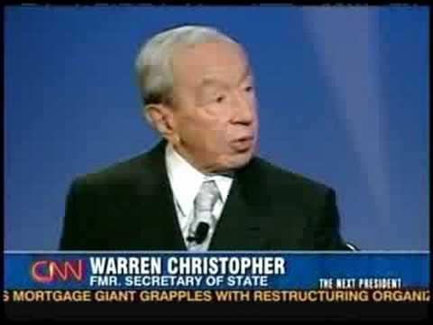 Warren Christopher On Meeting With Iran - YouTube