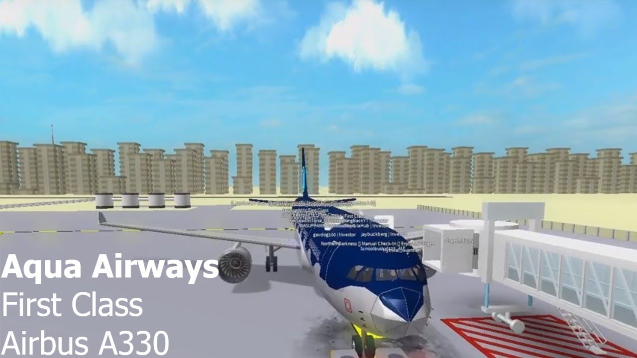 [ROBLOX] Aqua Airways A330 - First Class - YouTube