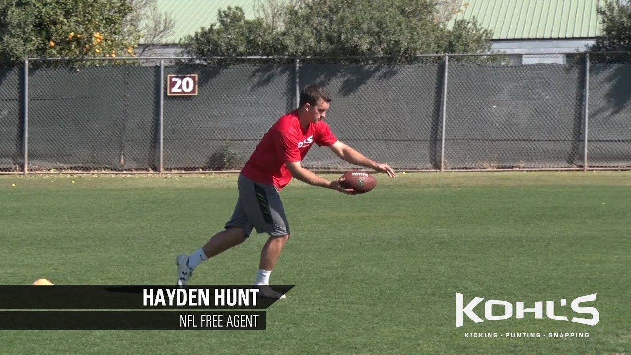 Hayden Hunt | NFL Free Agent Punter | Kohl's Kicking Camps - YouTube