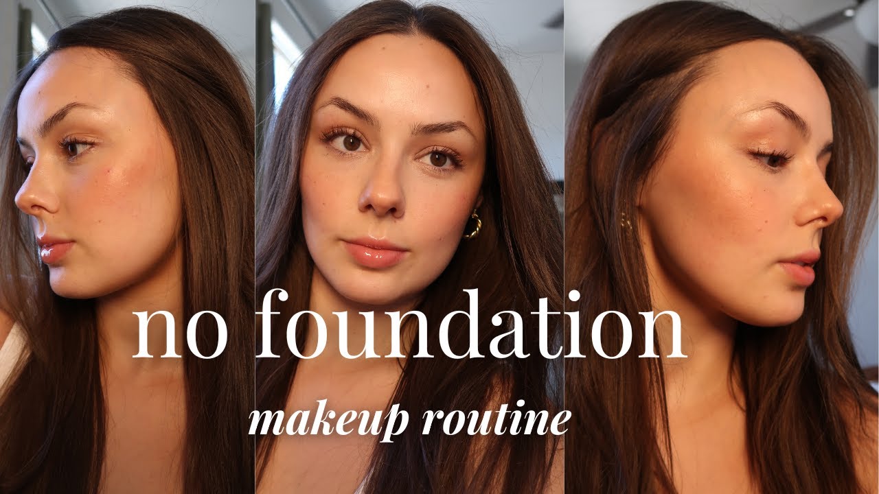 natural summer makeup | no foundation makeup tutorial! - YouTube