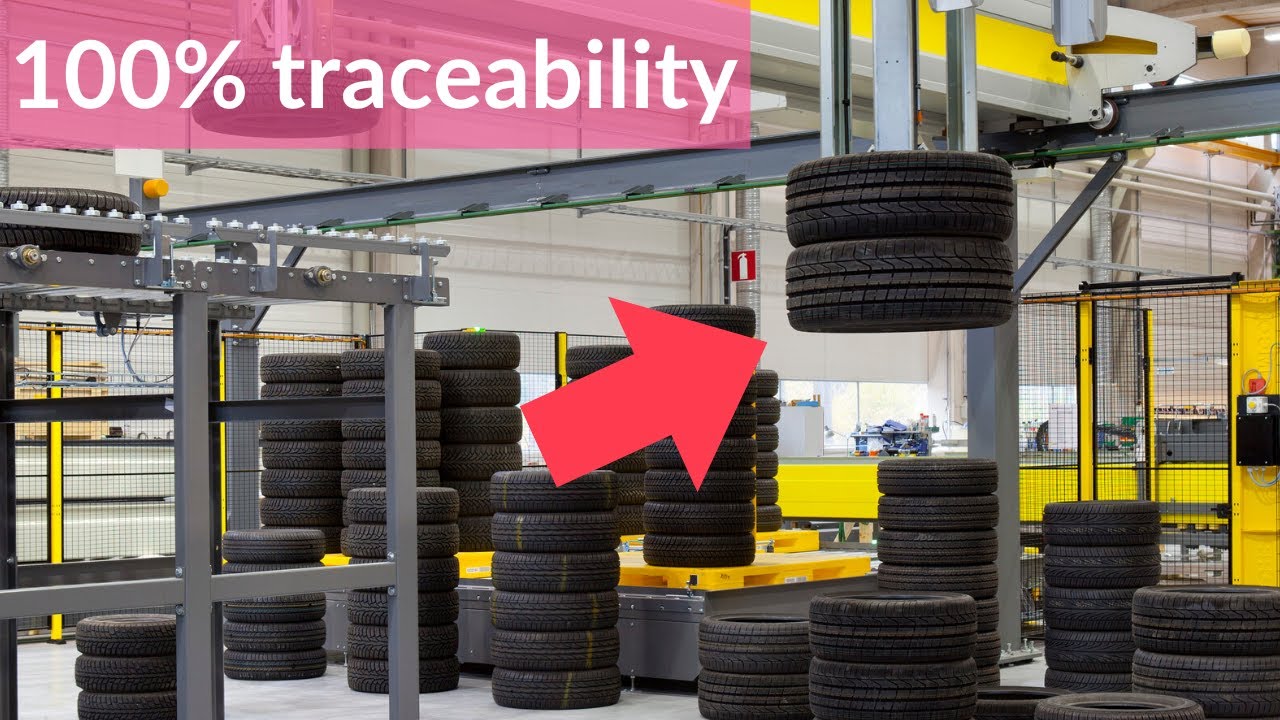 Automatic robotic handling for tires with 100% traceability - YouTube