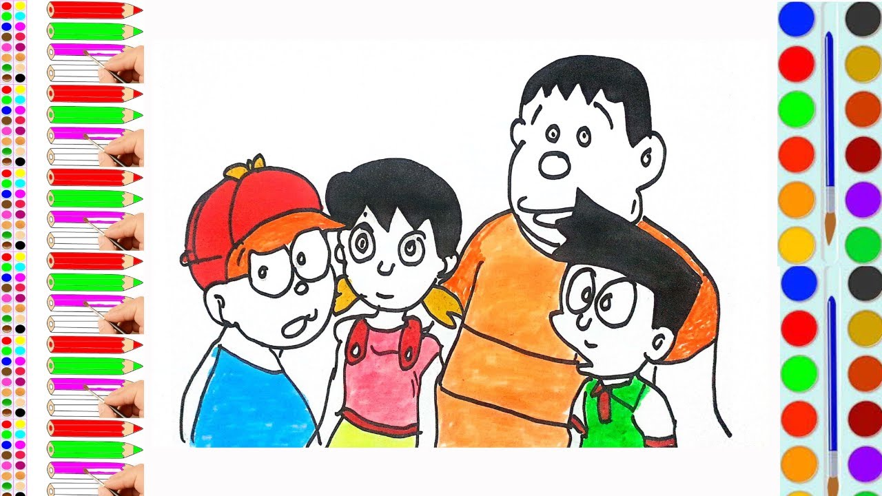 How To Drawing Doraemon Step By Step || Easy Art Doraemon All Character ...