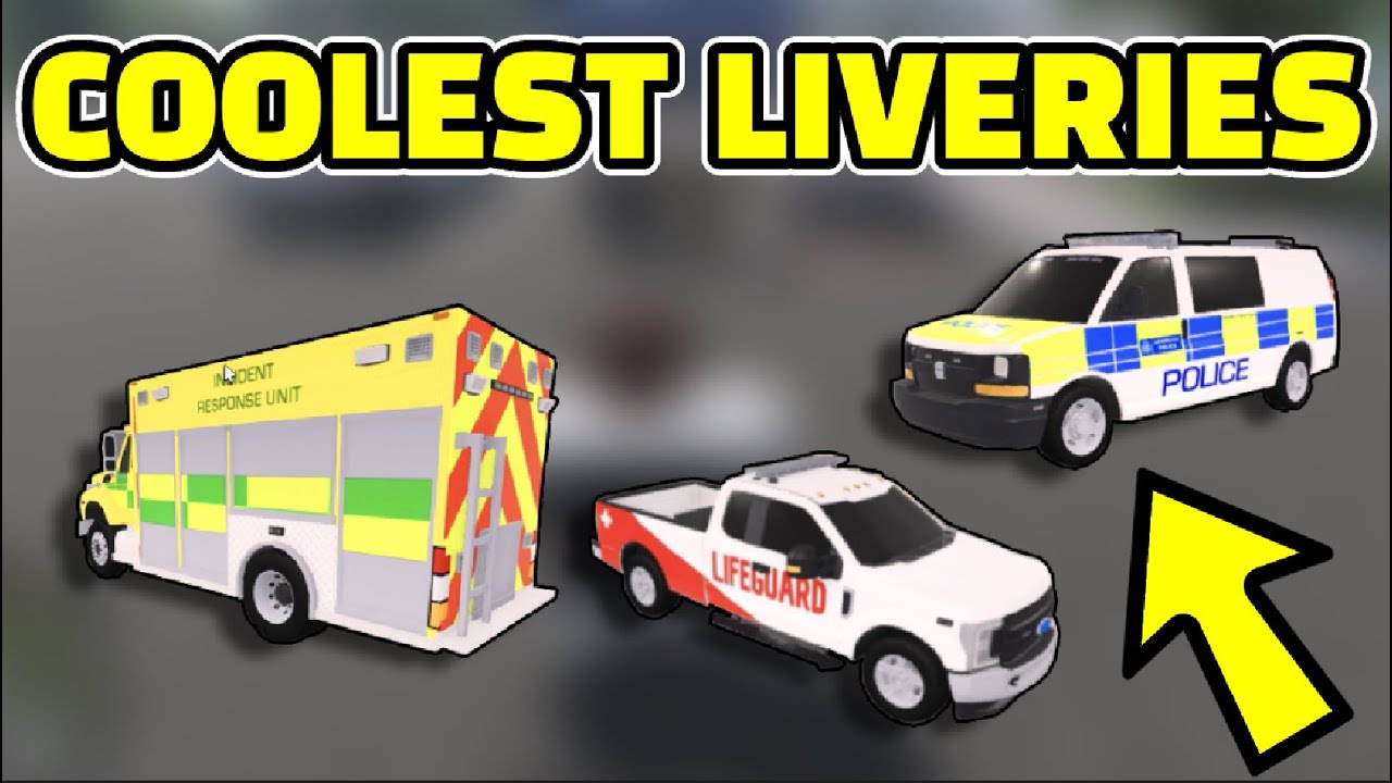 COOLEST LIVERIES IN ERLC⎜Emergency Response Liberty County (ROBLOX ...