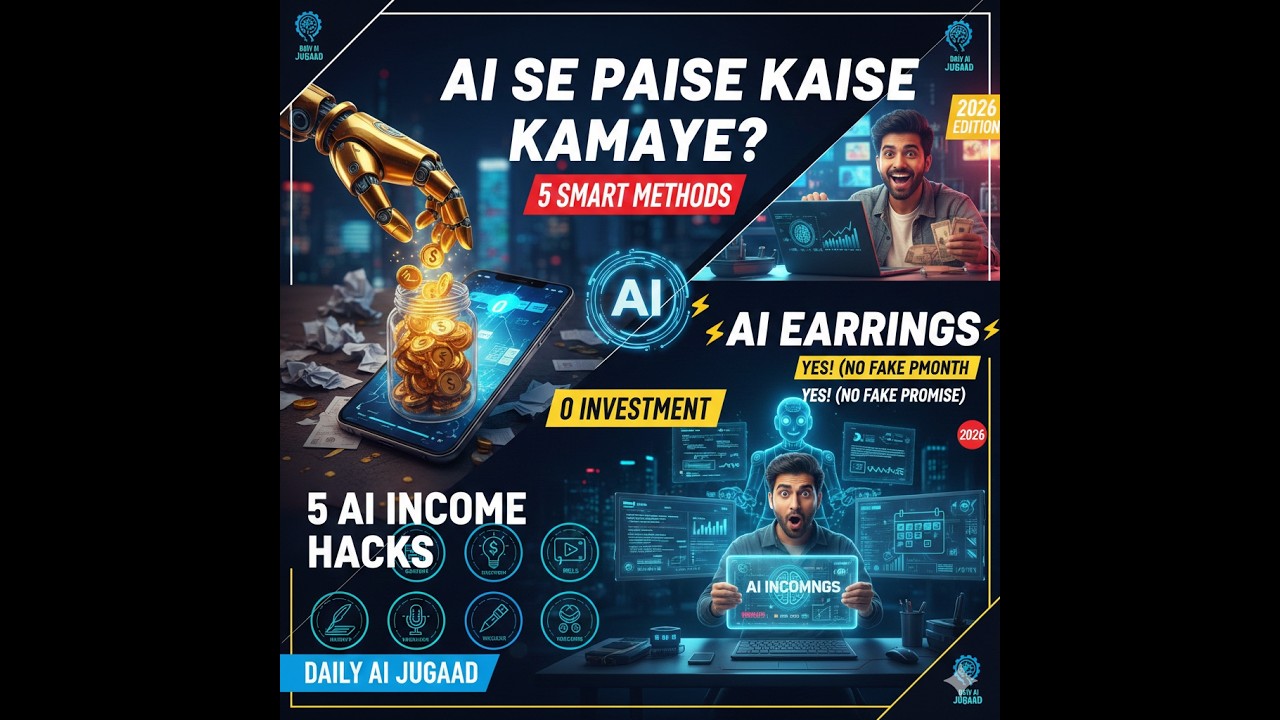 AI Se Paise Kaise Kamaye (Zero Investment) 💸⚡ - YouTube