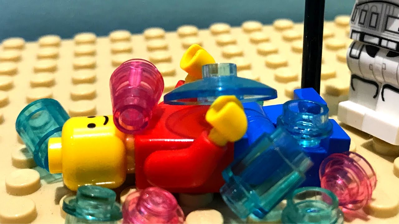 Lego Man gets Electrocuted (AutoBricks vs LEGO Man) #BlueBlockLegoMan ...