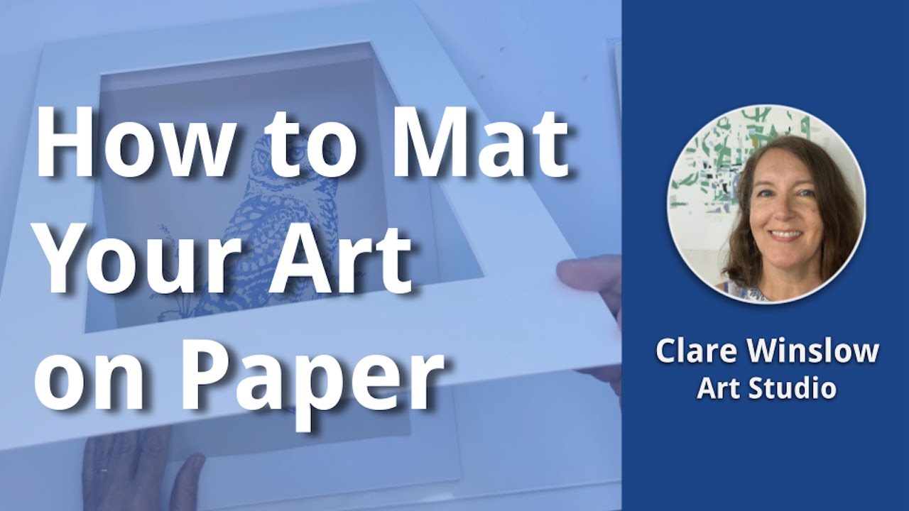 How to Mat Your Art on Paper - YouTube