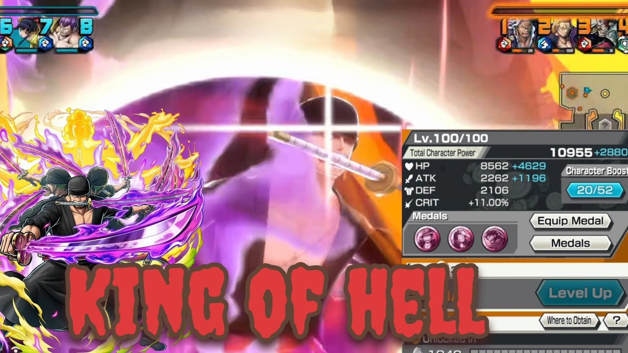 6☆ Raid on onigashima zoro | OPBR gameplay - YouTube