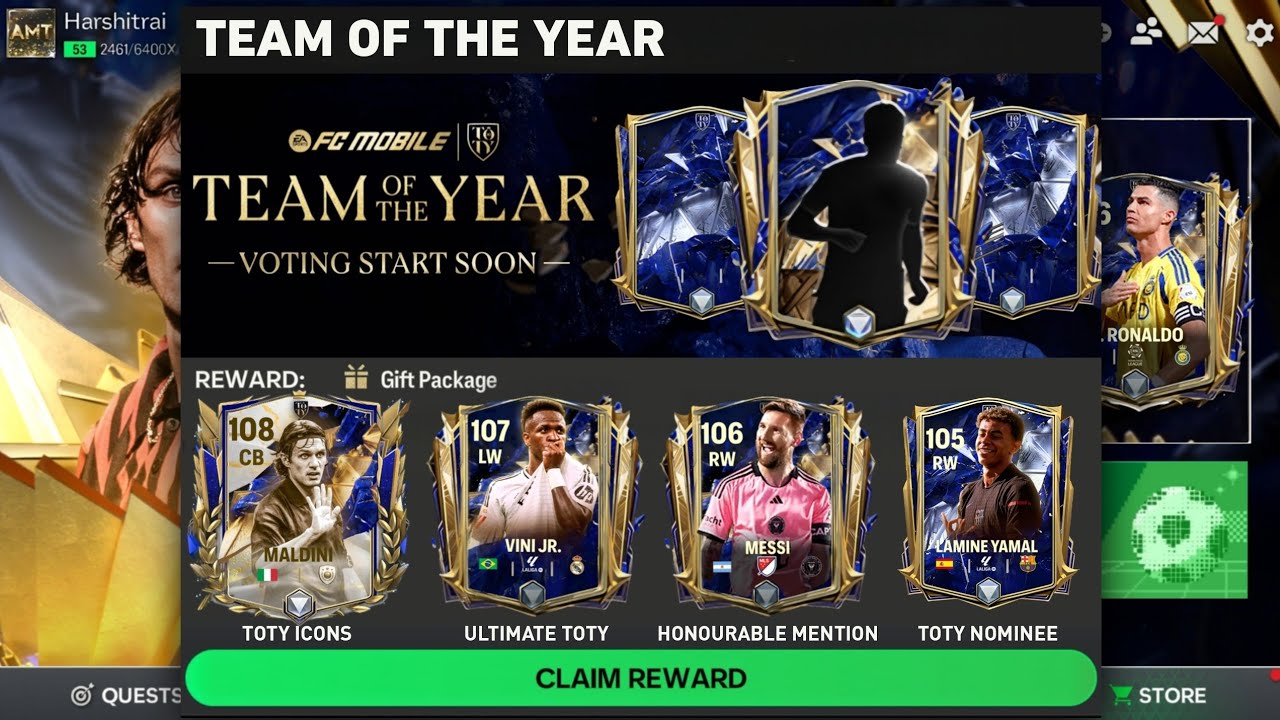 UTOTY!! OFFICIAL TOTY EVENT FC MOBILE 25 | FREE TOTY ICON, NOMINEE & MY ...