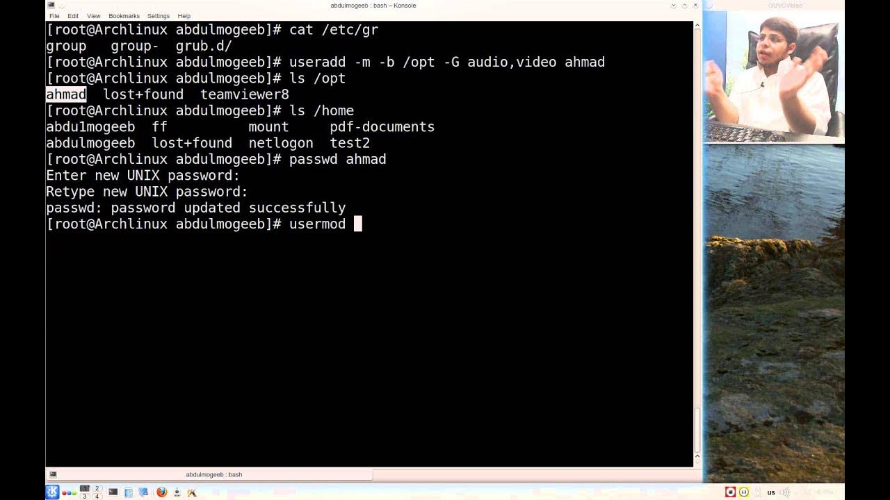 إدارة المستخدمين | useradd usermod userdel passwd - YouTube