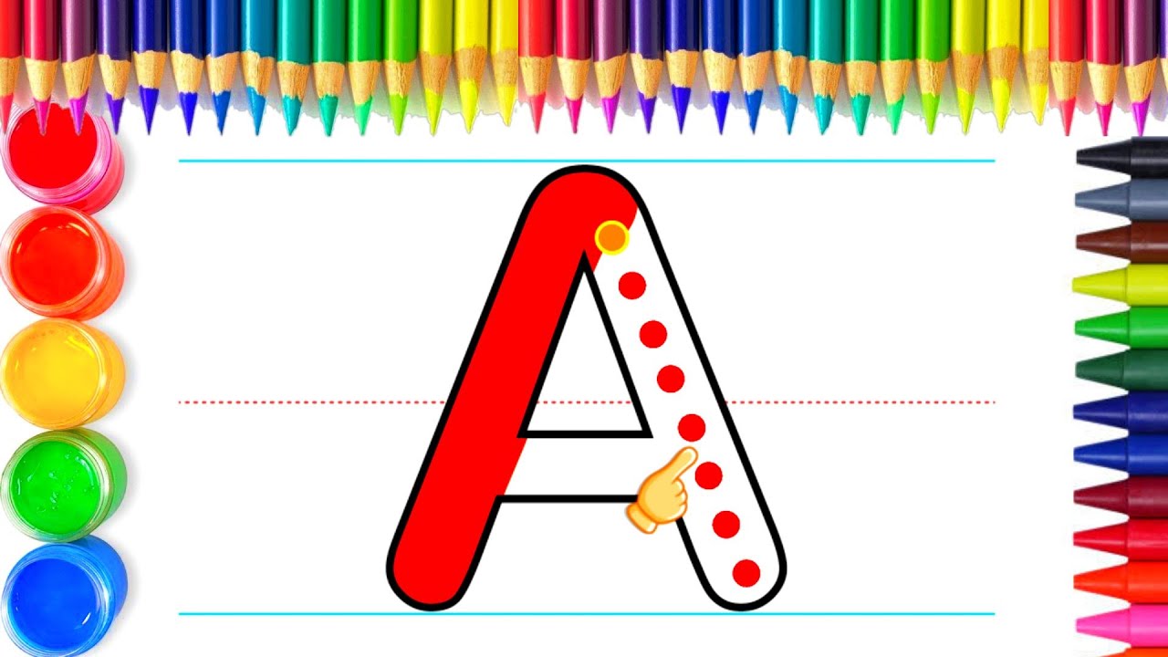 How to Write Letters for Children - Teaching Writing ABC for Preschool ...