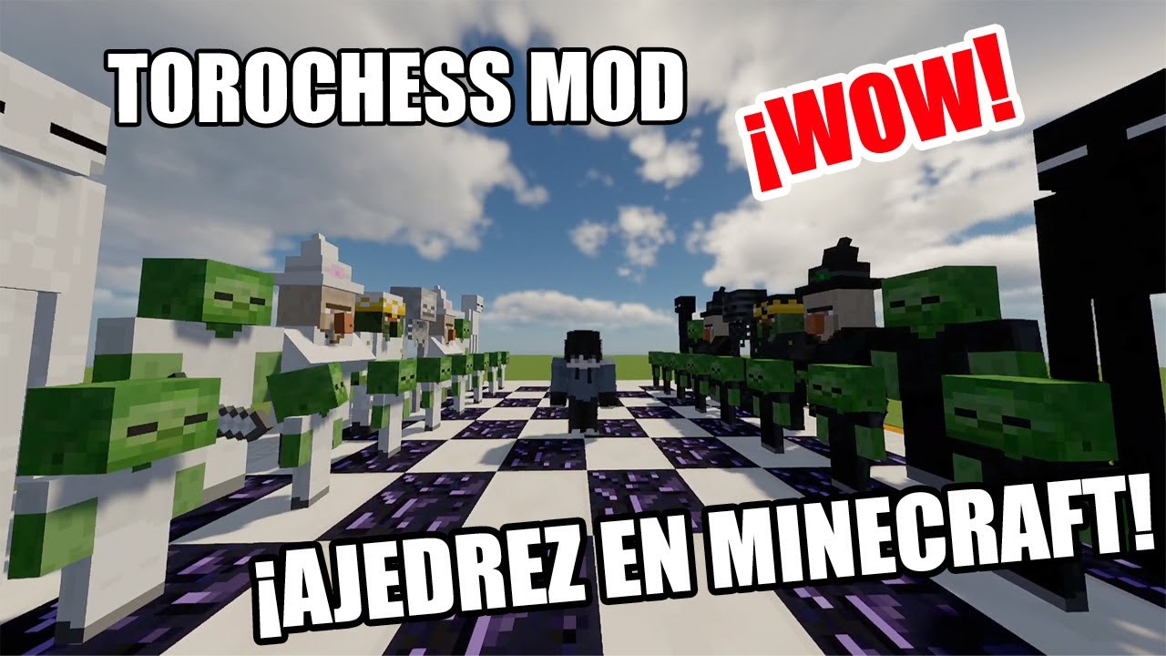 Como jugar AJEDREZ en MINECRAFT | ToroChess Mod - YouTube