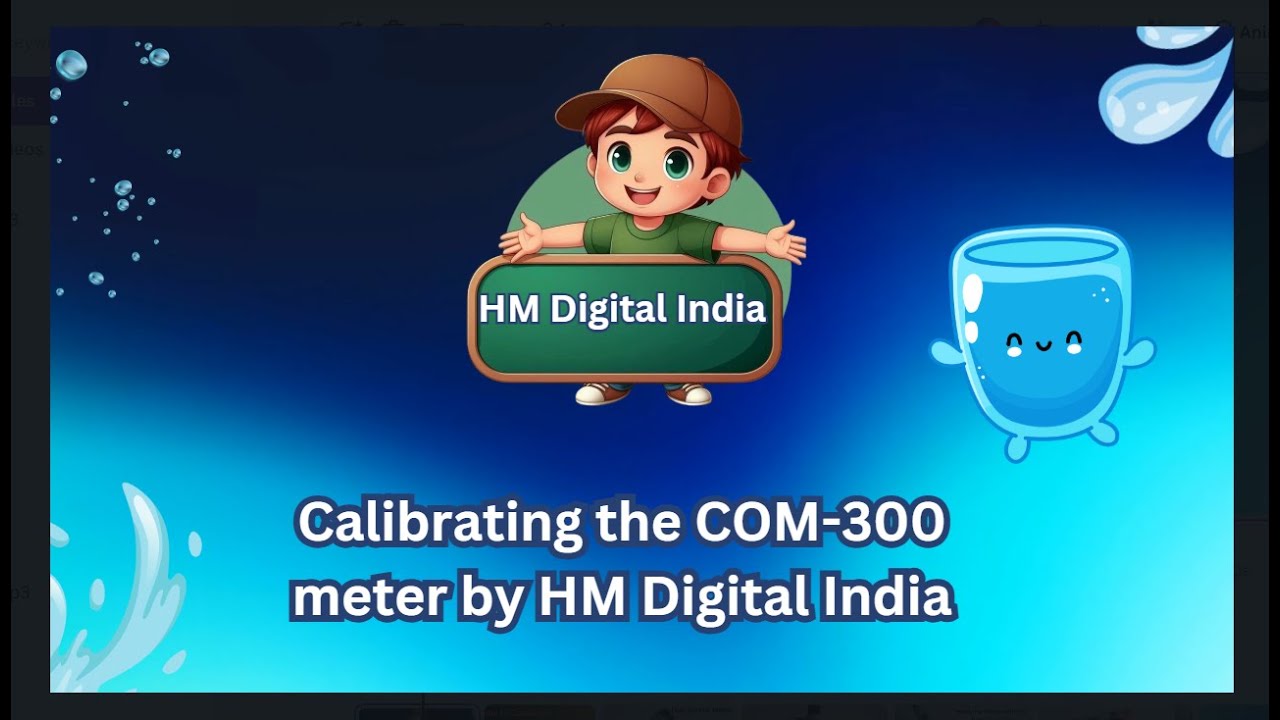 Calibrating the COM-300 meter by HM Digital India - YouTube