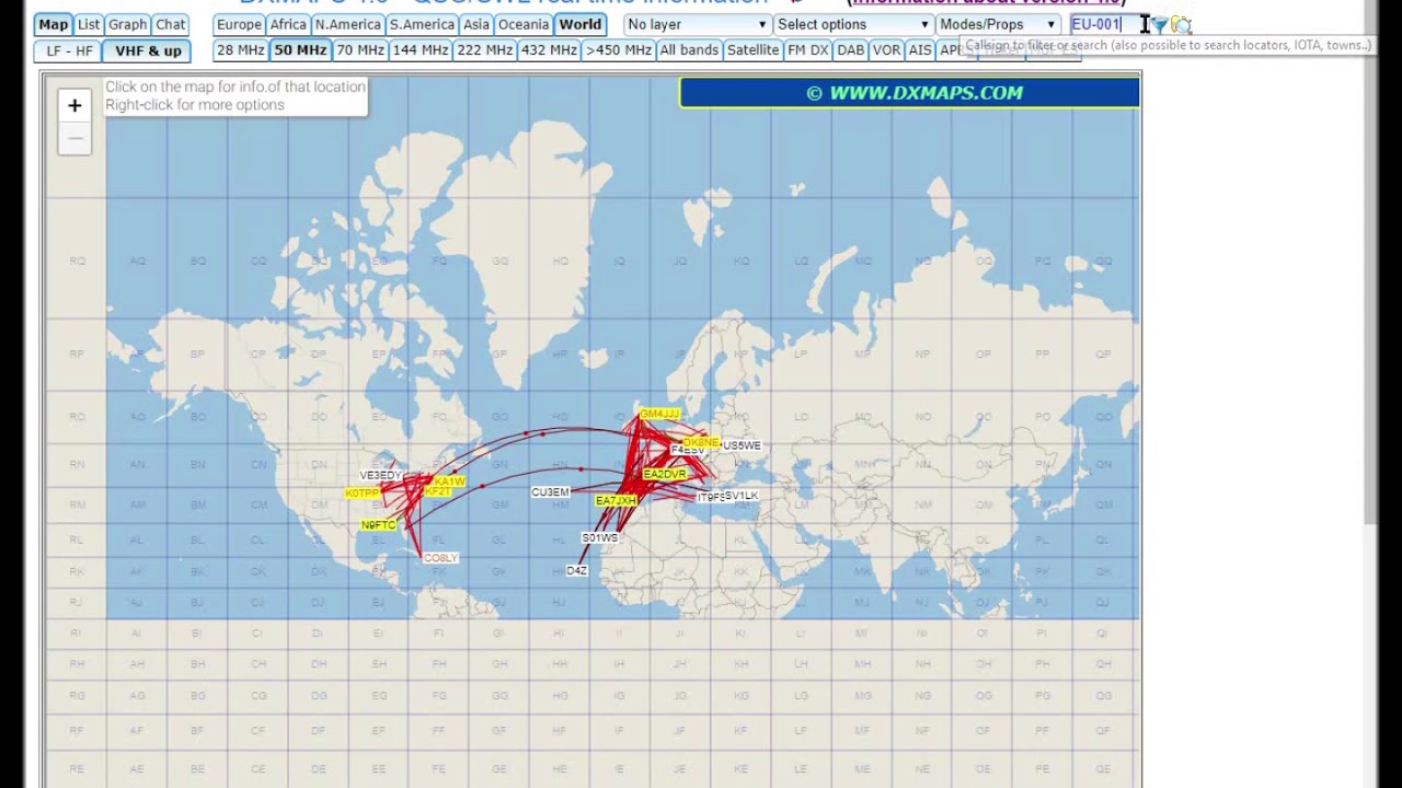 DXMAPS.COM using search features - YouTube